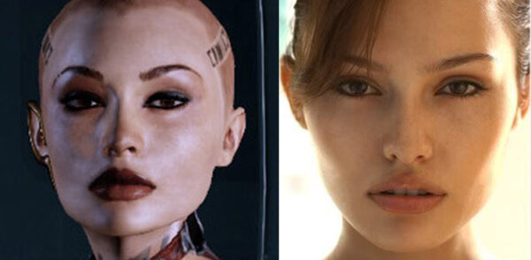 Face models et références des personnages de Mass Effect