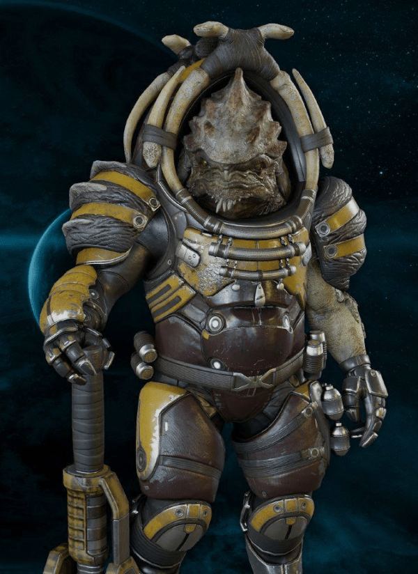 Nakmor Drack - Coéquipier Krogan - Mass Effect Andromeda